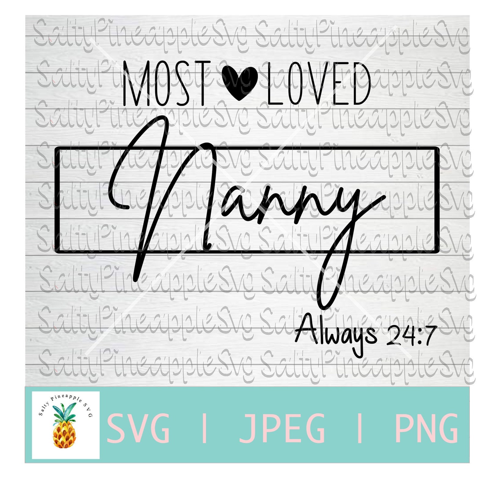 Most loved Nanny Nanny square svg Mothers day Flowers Svg | Etsy
