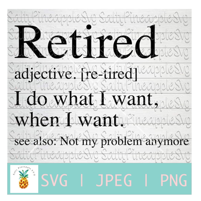 Retired Its Not My Problem Anymore Svg Retirement Shirt - Etsy