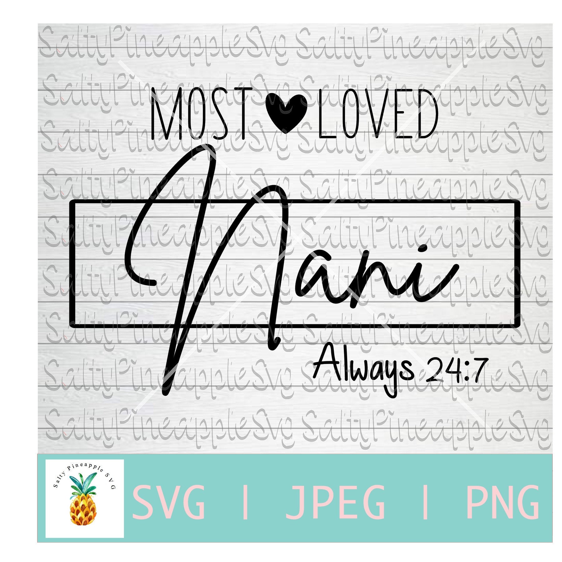 Most Loved Nani Nani Square Svg Mothers Day Flowers Svg | Etsy