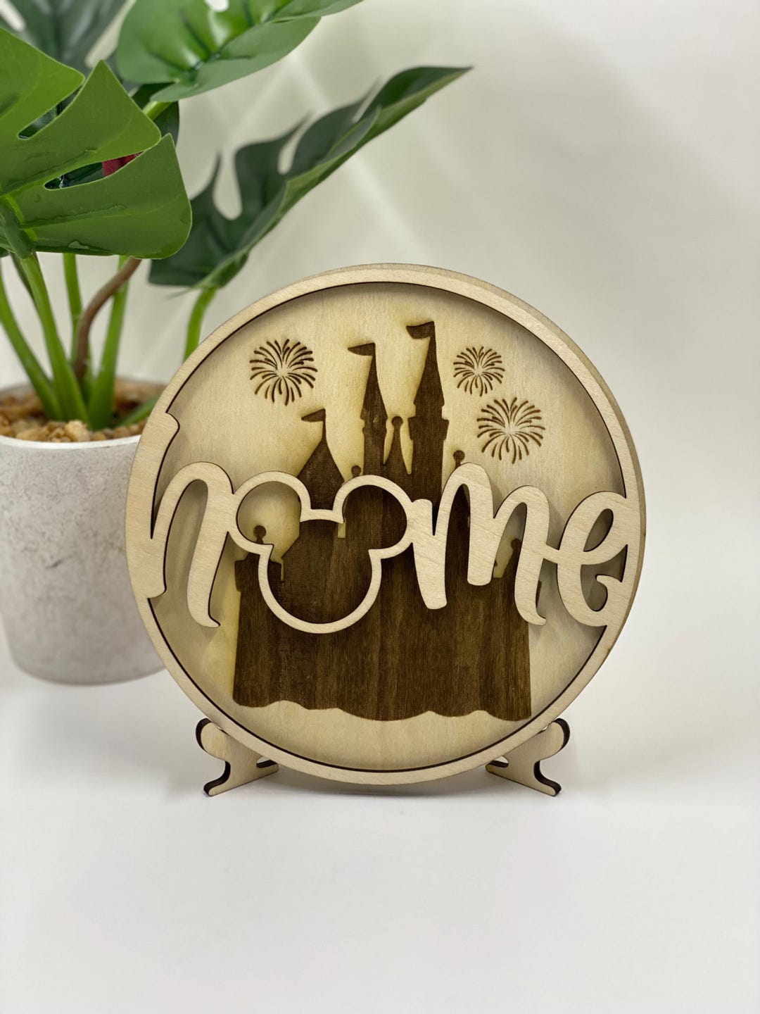 Cartoon Mouse Home Sign, Laser Sign, Small Home Sign, Magic Castle ...