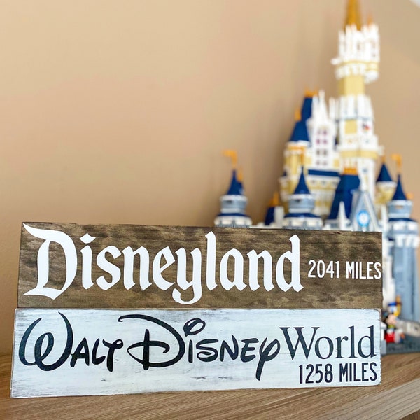 Disneyland Miles Sign - Etsy