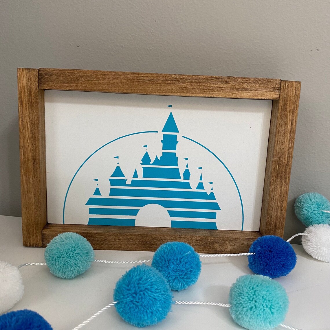 Framed Disney Inspired Custom Retro Castle Magic | Etsy