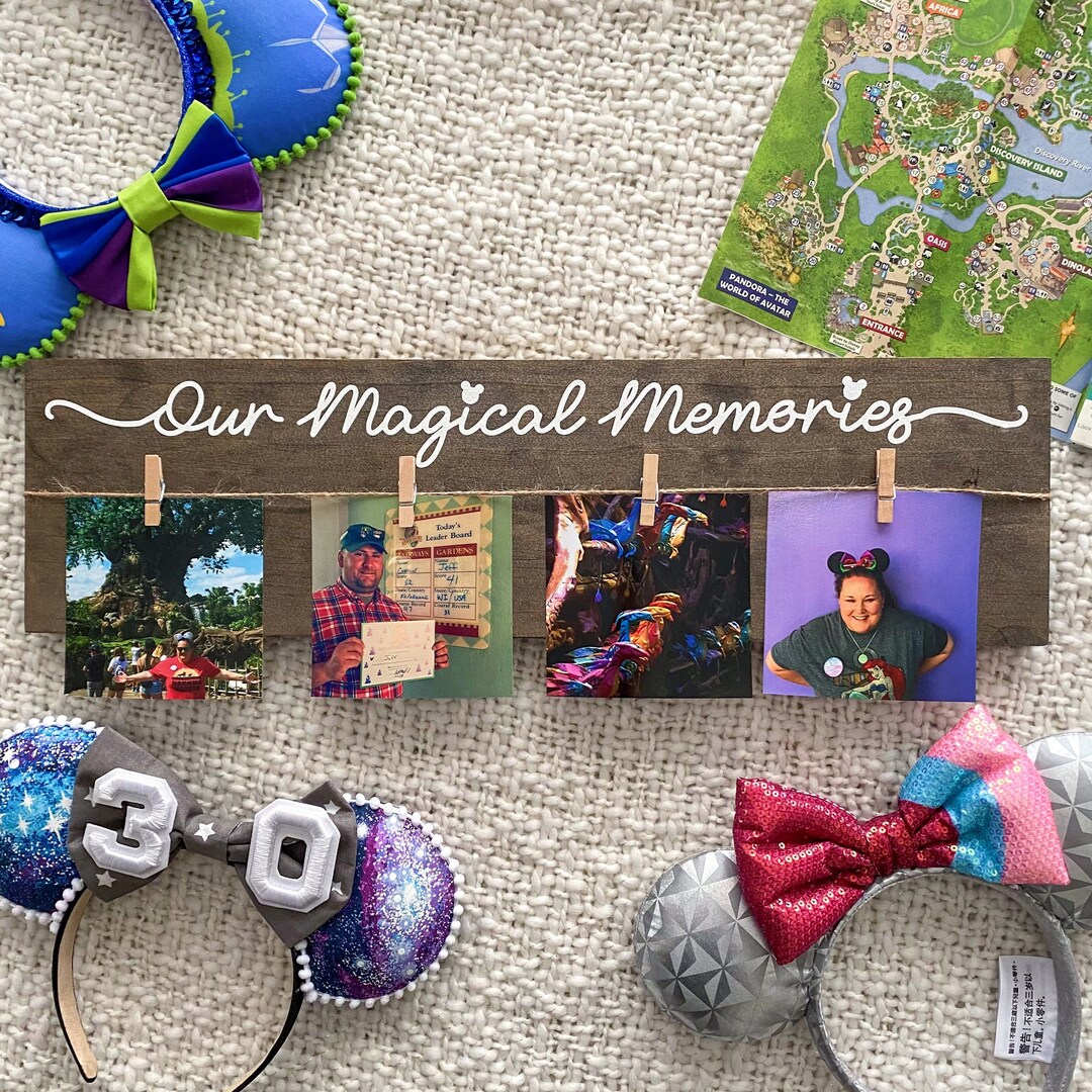 Disney Inspired Our Magical Memories Wooden Photo Display Memory ...
