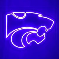 Kansas State University Powercat LED Neon Sign - 19.5" W X 14.9" H ...