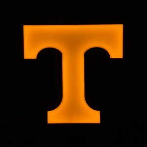 University of Tennessee Power T Logo Volunteers LED Neon Light Box - 9. ...