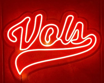 University of Tennessee Vols Script Neon LED Light 27 X 18 - Etsy