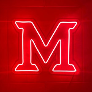 Miami University M LED Neon Sign - Official Collegiate Licensed Product ...