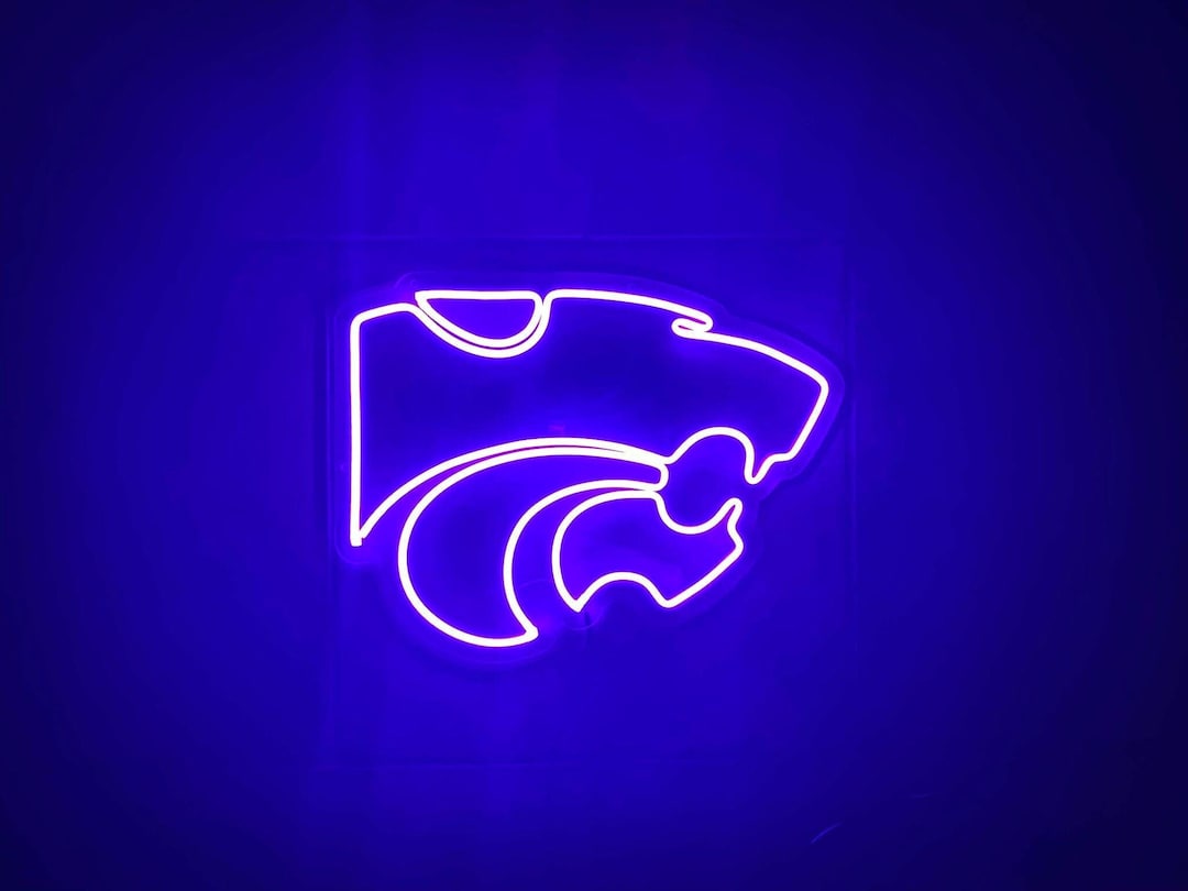 Kansas State University Powercat LED Neon Sign - 19.5" W X 14.9" H ...