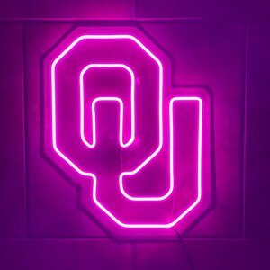 Oklahoma University Sooners OU LED Neon Sign - 15" W X 19" H ...