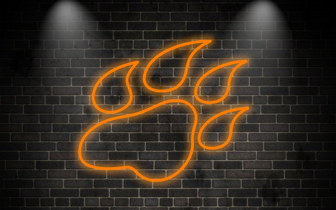 Sam Houston State University Paw LED Neon Sign Officially - Etsy