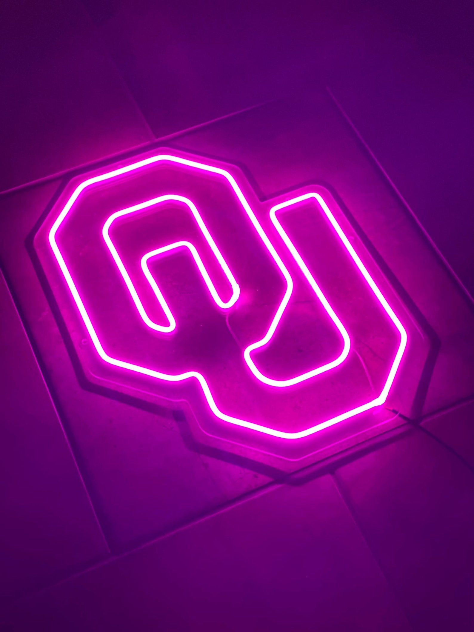 Oklahoma University Sooners OU LED Neon Sign - 15" W X 19" H ...