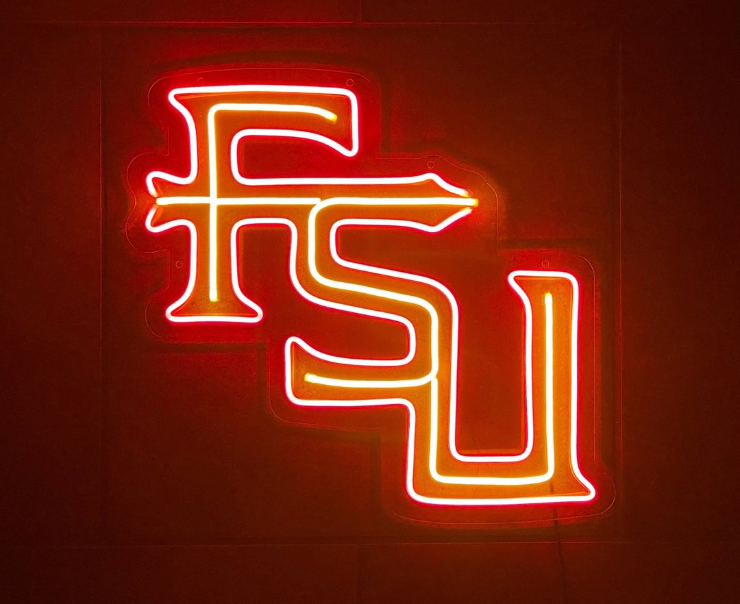 Florida State University Seminoles FSU LED Neon Sign - 19" W X 17.7" H ...
