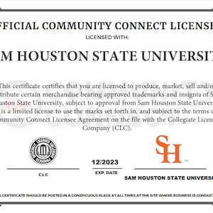 Sam Houston State University Bearkat Paw LED Neon Sign Officially CLC ...