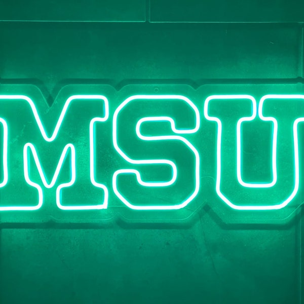 Neon Sign Msu - Etsy