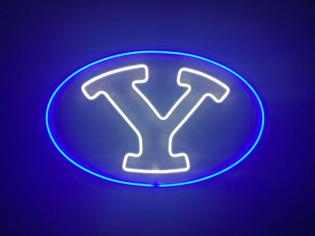 Brigham Young University LED Neon Sign - 23.5" W X 15.2" H - Officially ...