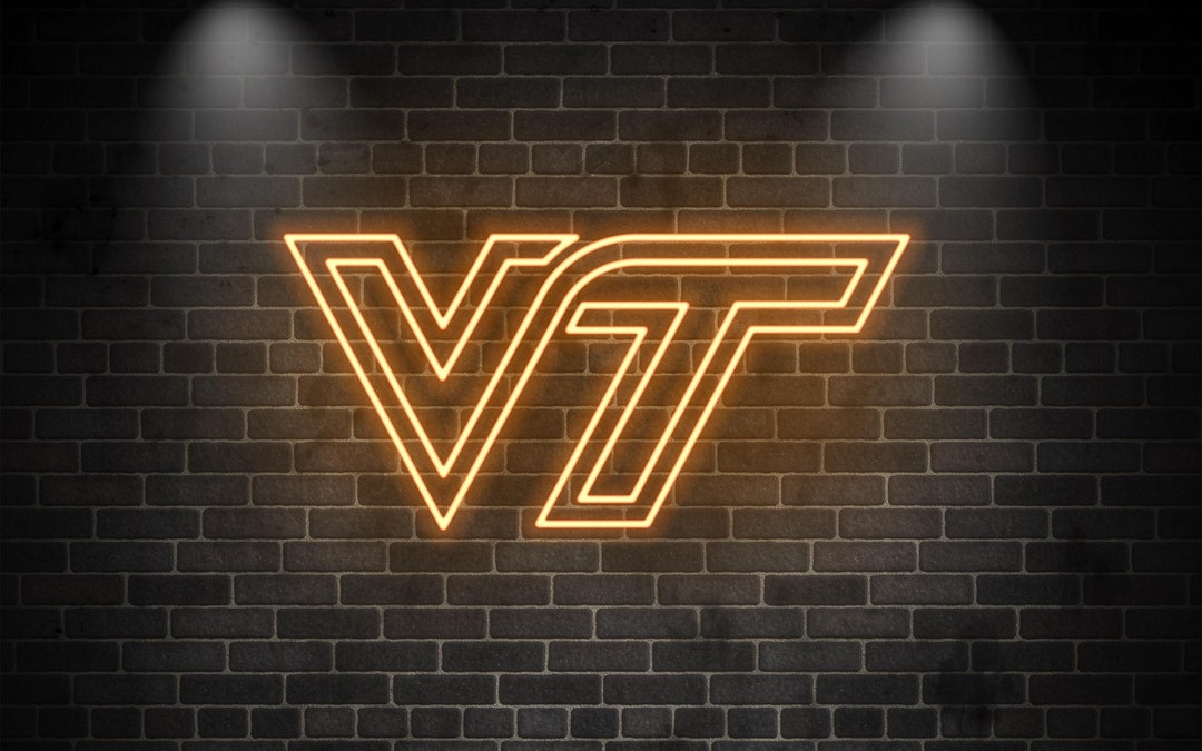 Virginia Tech Outline VT LED Neon Sign - 23.5" W X 12" H - Officially ...