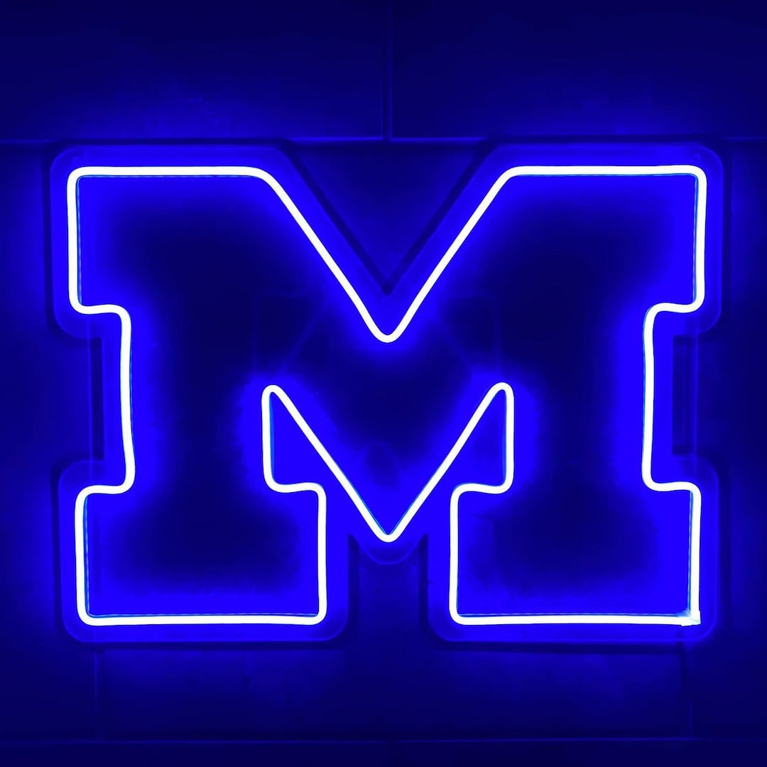 University of Michigan Wolverines LED Neon Sign 22 W X 16.4 H ...