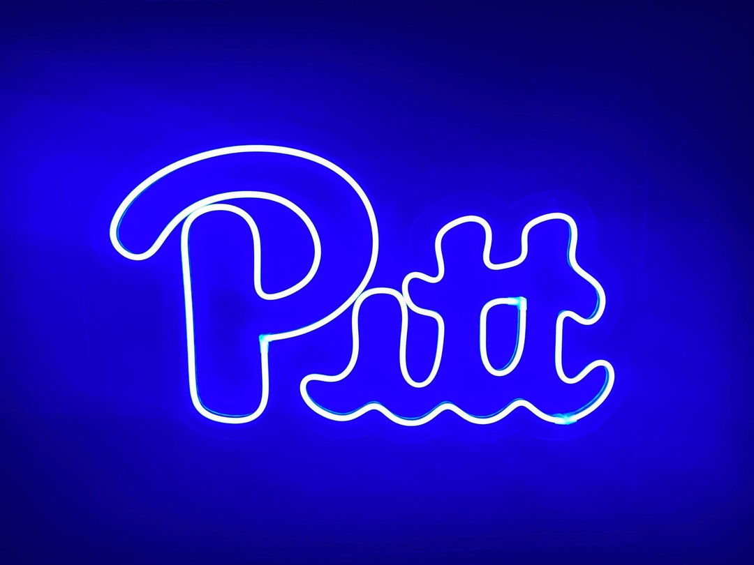University of Pittsburgh Script Pitt LED Neon Sign - 19.5" W X 11.4" H ...
