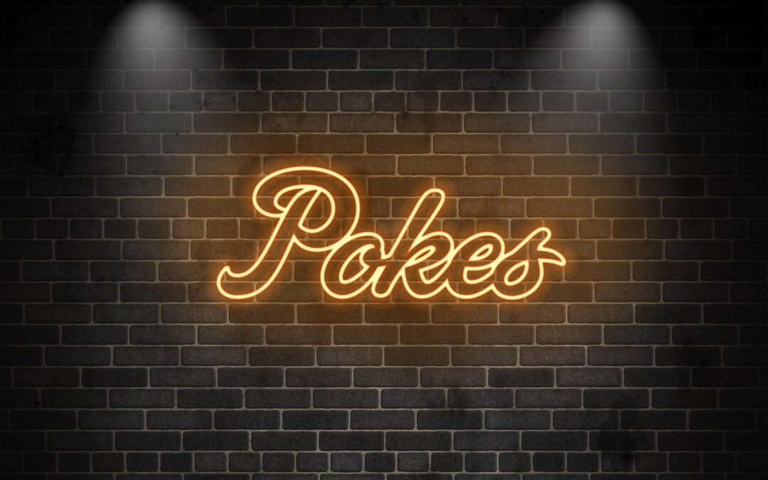 Oklahoma State University Pokes LED Neon Sign - 23.5" W X 10" H ...