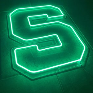 Michigan State University MSU Spartan S Logo LED Neon Sign - 16.5" W X ...