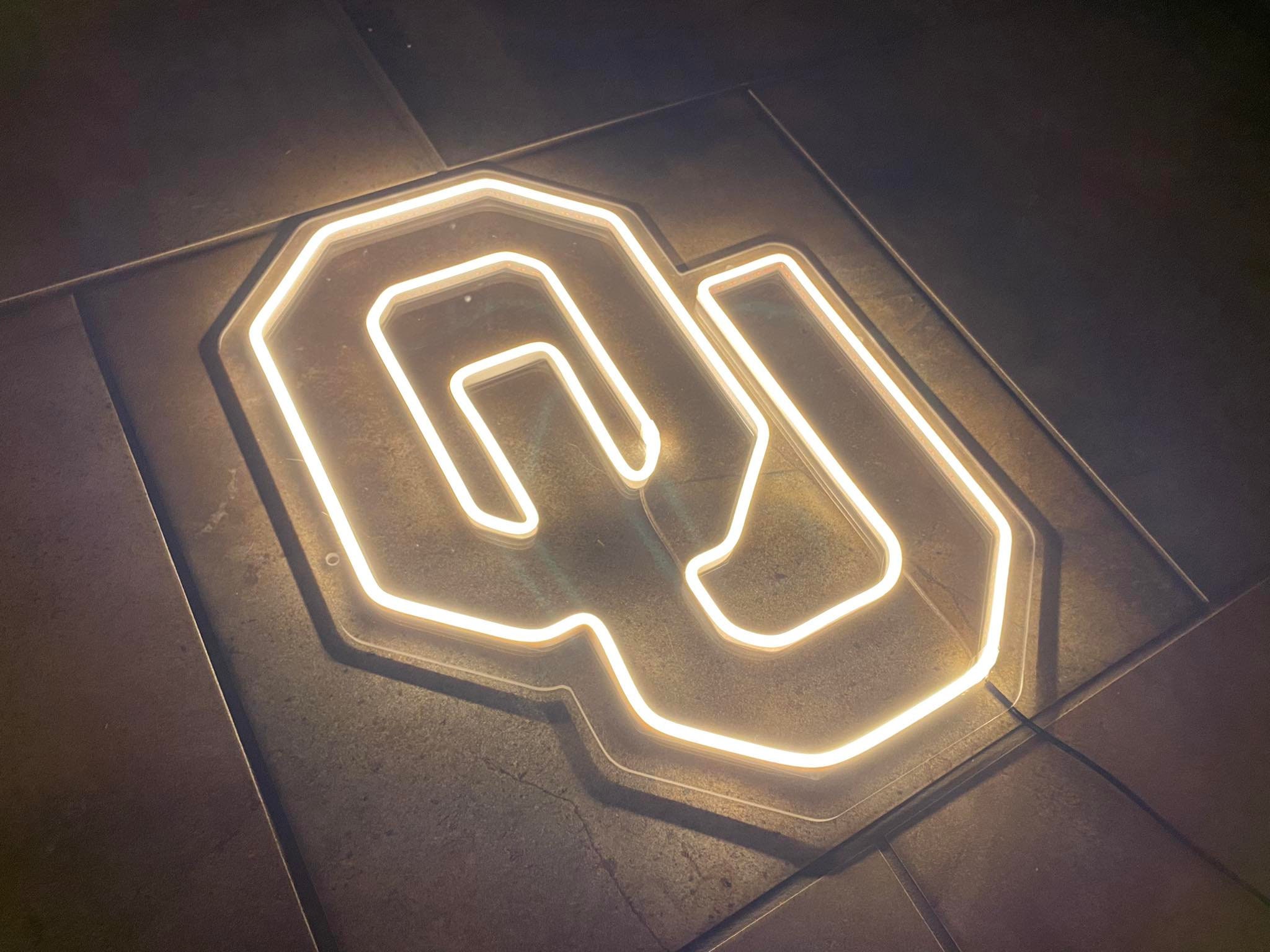 Oklahoma University Sooners OU LED Neon Sign - 15" W X 19" H ...