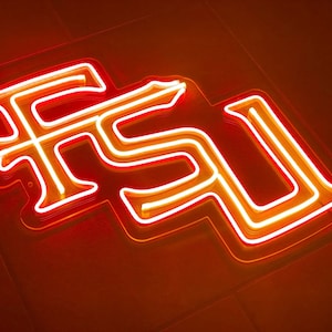 Florida State University Seminoles FSU LED Neon Sign - 19" W X 17.7" H ...