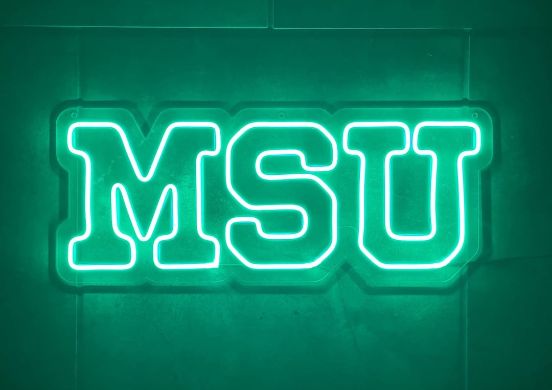 Michigan State University MSU LED Neon Sign - 22.5" W X 9" H ...