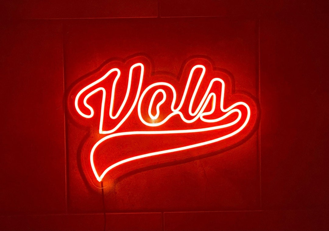 University of Tennessee Vols Script LED Neon Sign - 19.4" W X 13.5" H ...