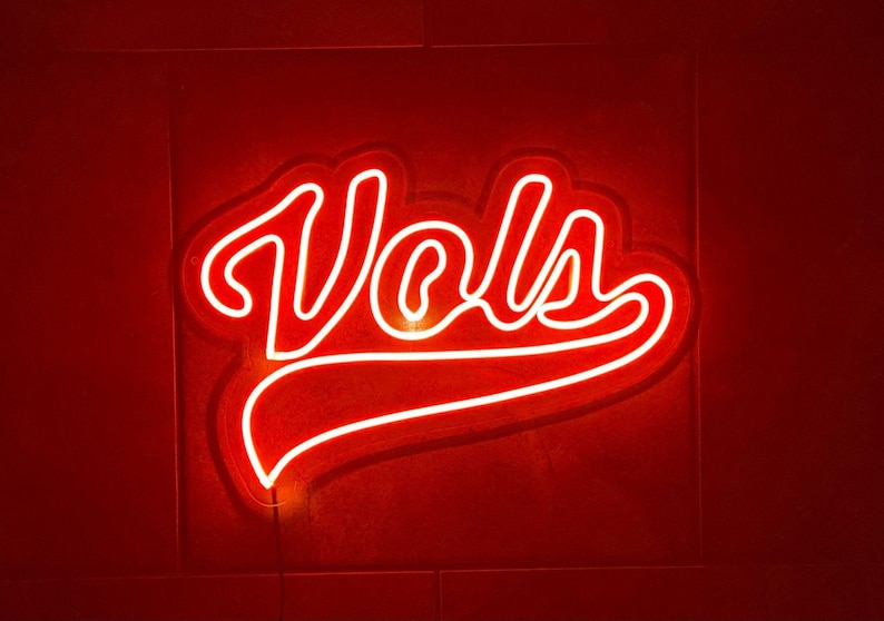 University of Tennessee Vols Script LED Neon Sign - 19.4" W X 13.5" H ...
