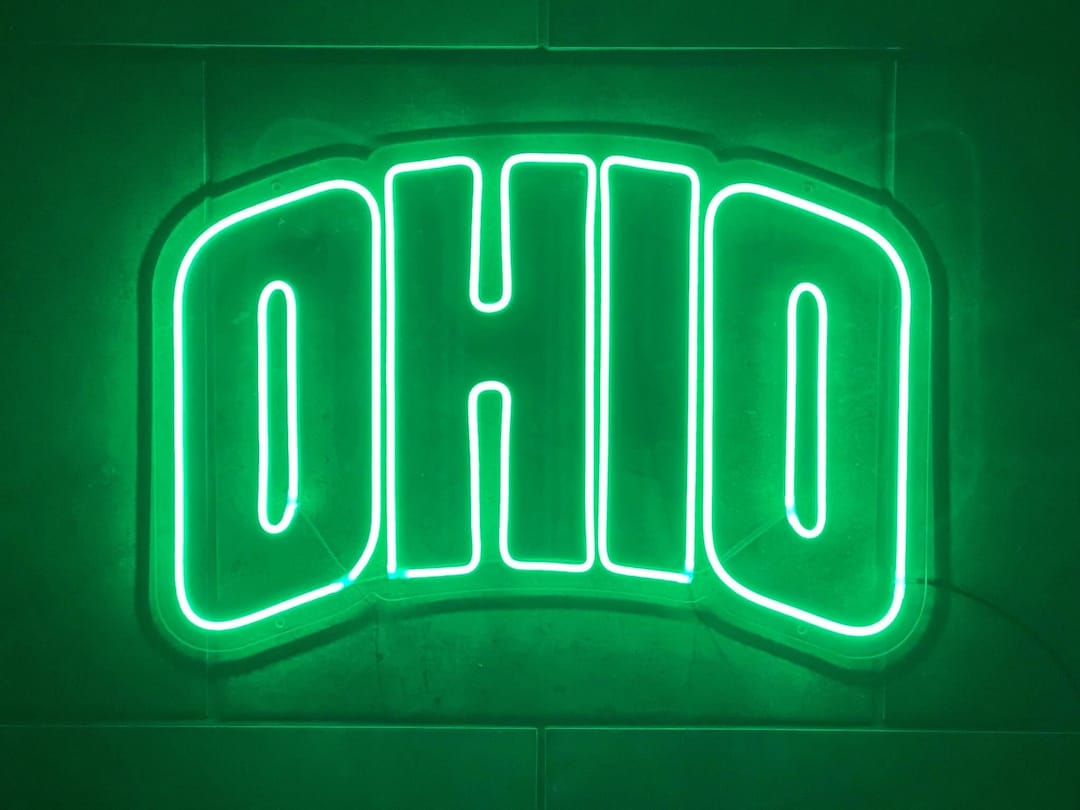 Ohio University OU Bobcats Ohio Arch LED Neon Sign - 23" W X 16" H ...
