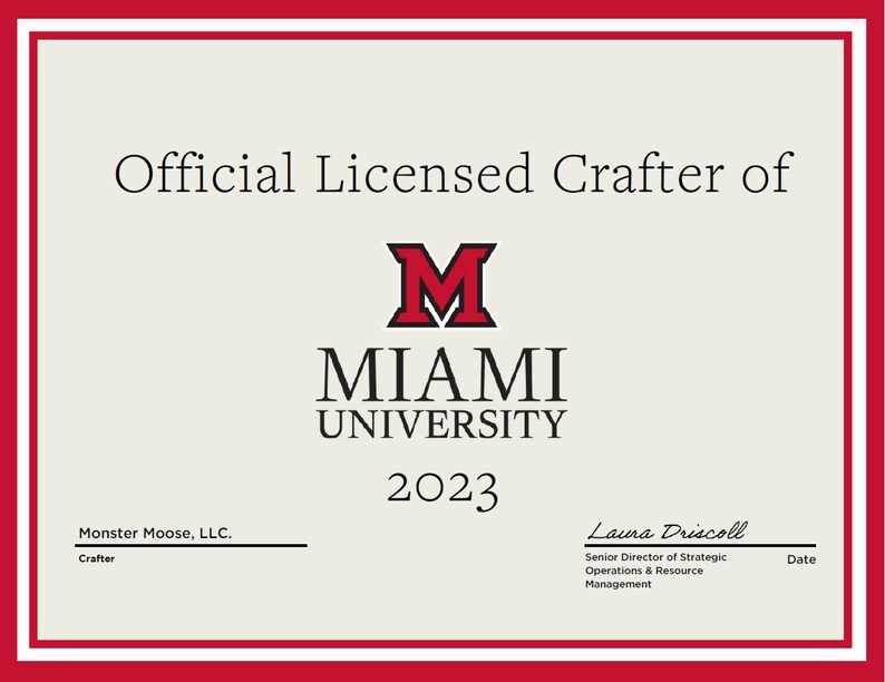 Miami University M LED Neon Sign Official Collegiate - Etsy