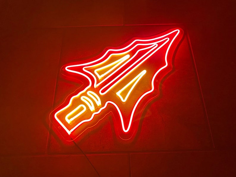 Florida State University Seminoles FSU Spearhead LED Neon Sign - 17.6 ...