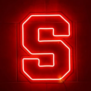 Syracuse University S Logo LED Neon Sign - 17.2" W X 23" H - Officially ...