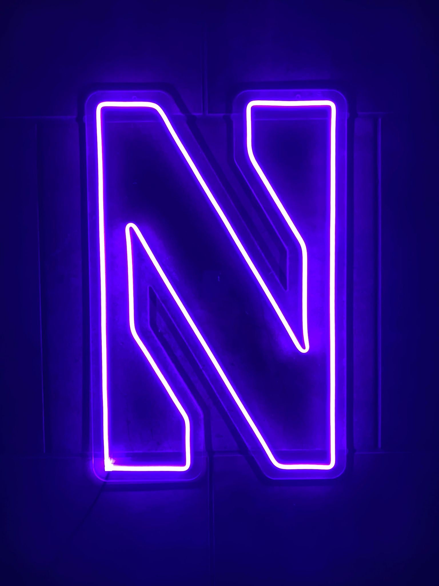 Northwestern University Wildcats 'N' LED Neon Sign - 15.1" W X 23" H ...