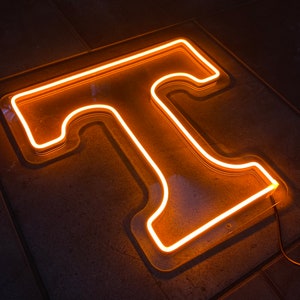 University of Tennessee Power T Logo Volunteers LED Neon Sign - Etsy