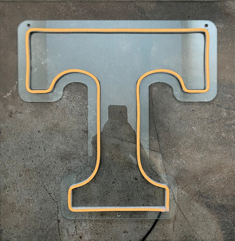 University of Tennessee Power T Logo Volunteers LED Neon Sign - Etsy