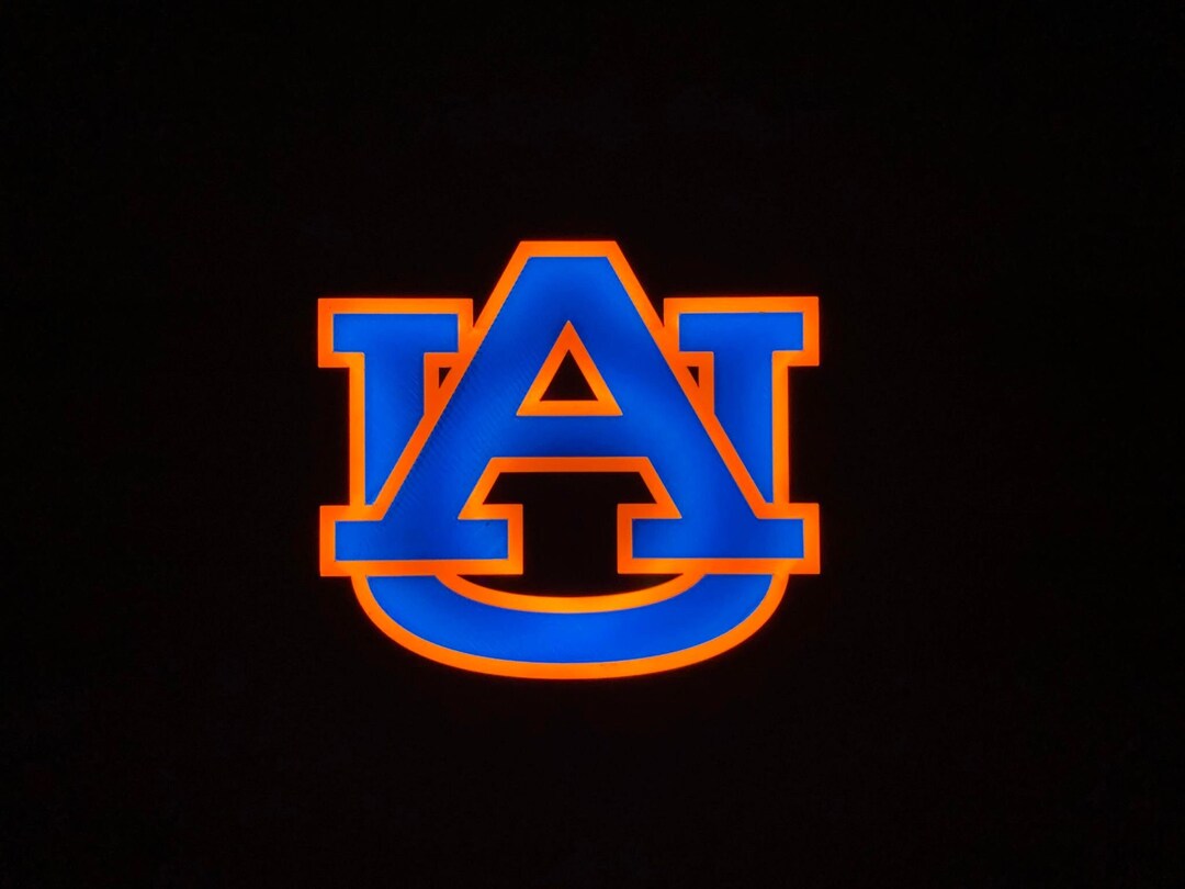 Auburn University Tigers LED Neon Light Box - 9.5" W X 8.375" H X 1.375 ...