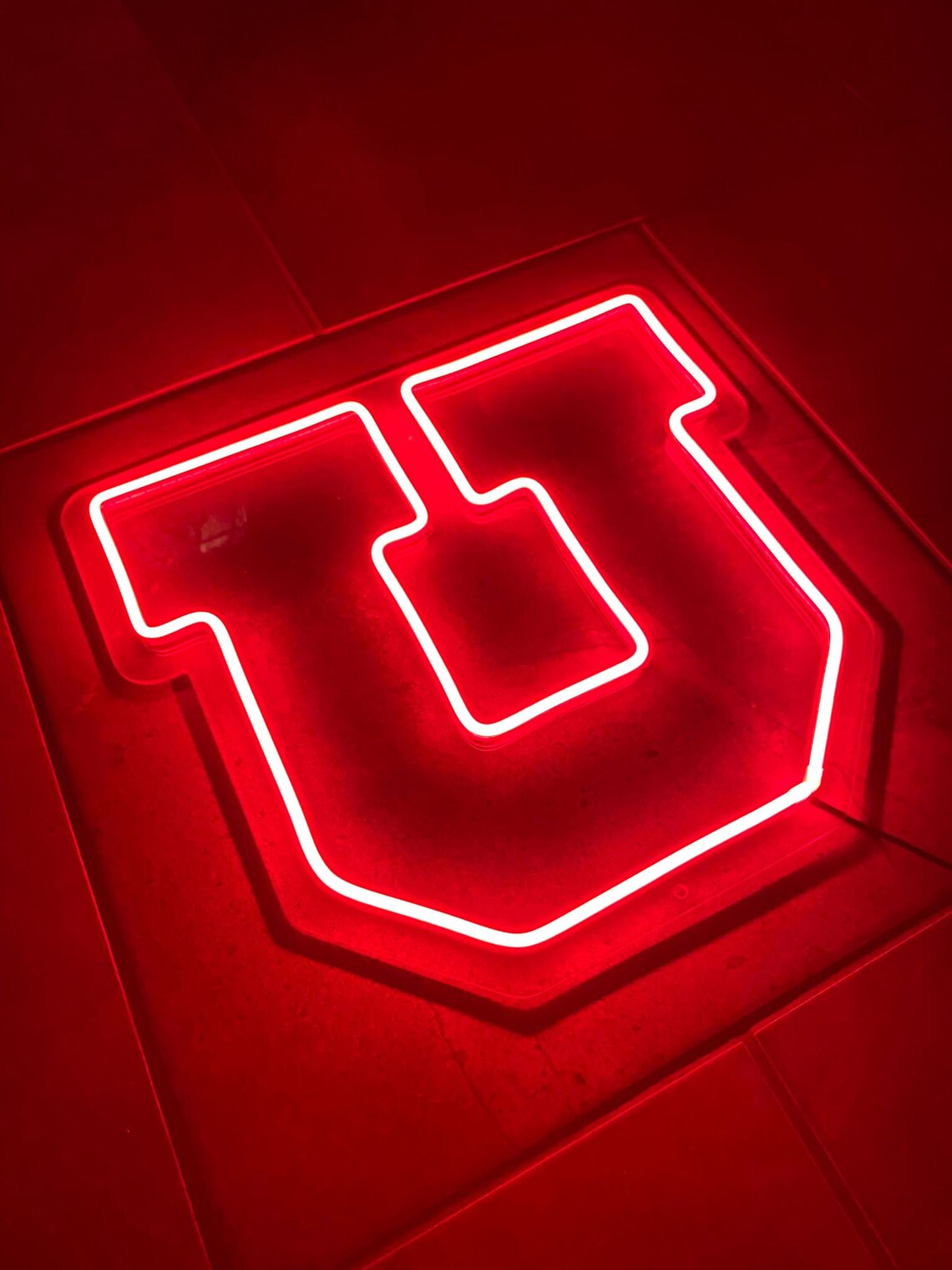 University of Utah Campus Block U LED Neon Sign - 16.9" W X 15.5" H ...