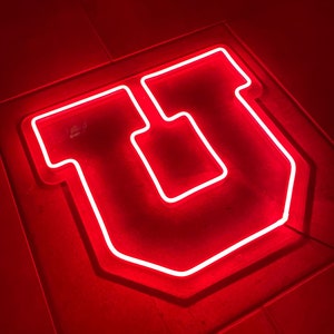 University of Utah Campus Block U LED Neon Sign - 16.9" W X 15.5" H ...