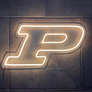 Purdue University Boilermakers Motion P LED Neon Sign 23 W X 12.2 H ...