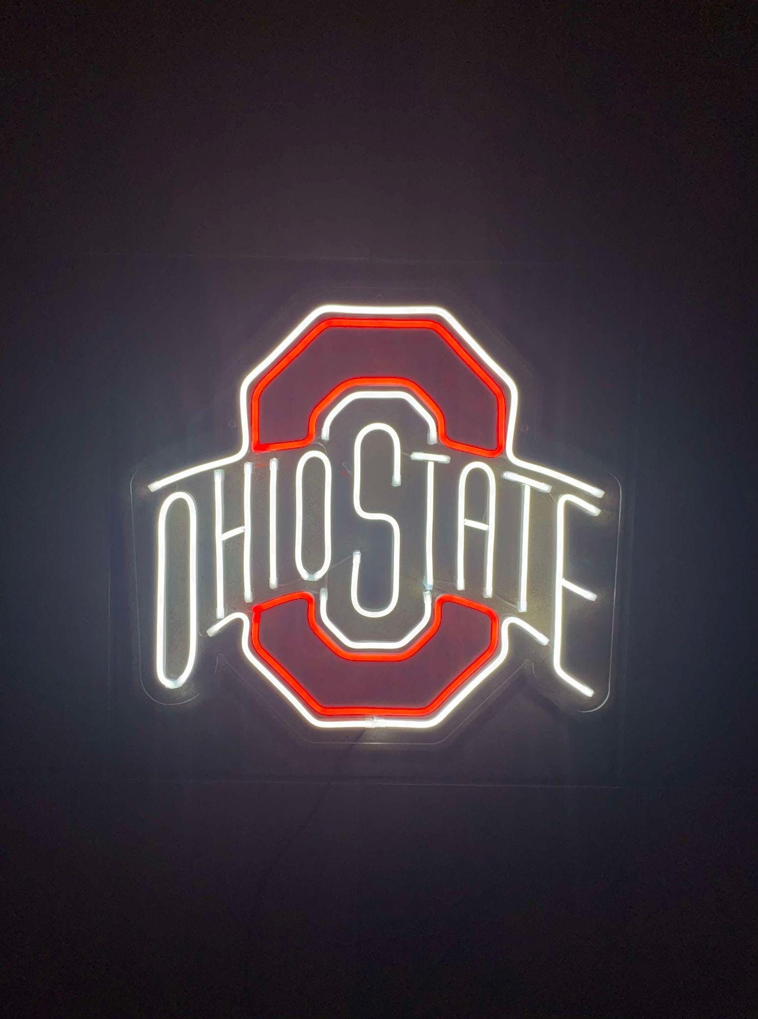 Ohio State University Buckeyes Athletic Logo Dual Color LED Neon Sign ...
