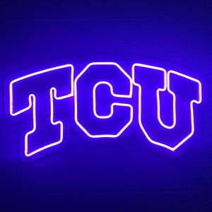 Texas Christian University TCU LED Neon Sign - 23.5" W X 12.3" H ...