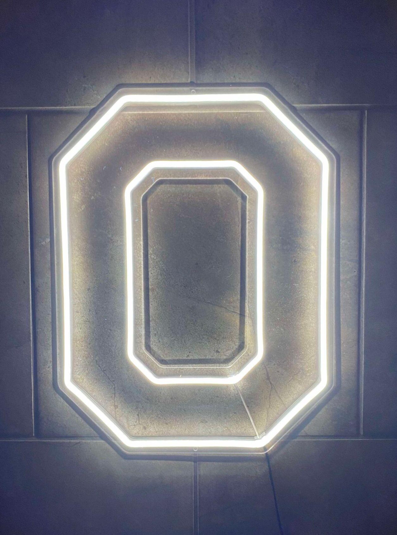 Ohio State University Buckeyes Block Letter O LED Neon Sign - 16" W X ...