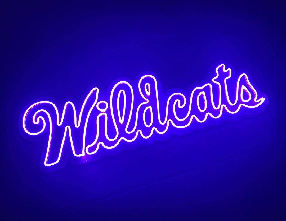 Kansas State University Wildcats Script LED Neon Sign - 35" W X 10.5" H ...