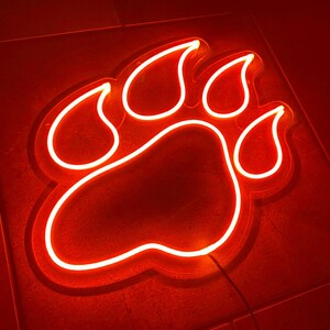 Sam Houston State University Paw LED Neon Sign - 18" W X 15.3" H ...