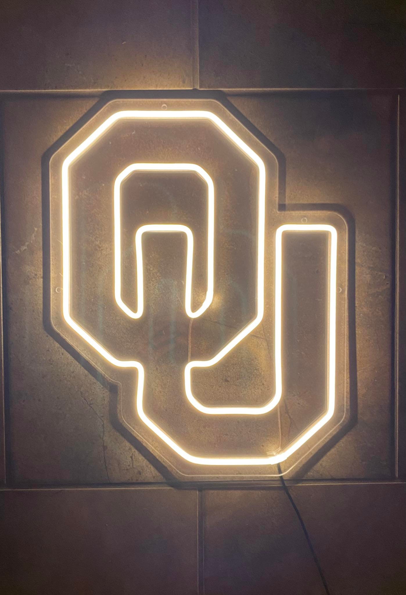 Oklahoma University Sooners OU LED Neon Sign - 15" W X 19" H ...