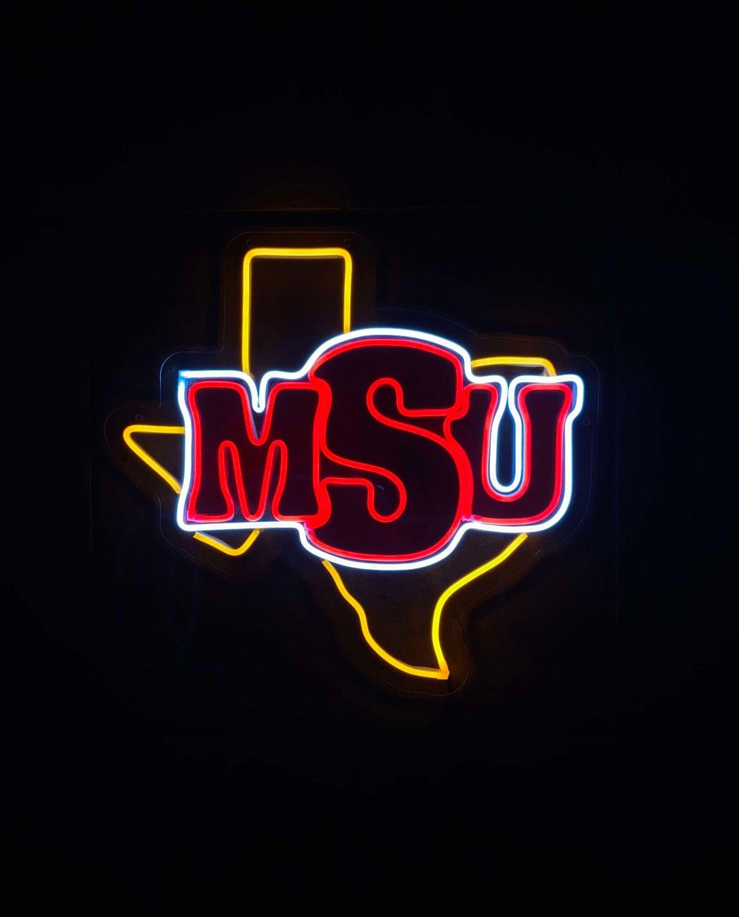 Midwestern State University MSU LED Neon Sign - 18.8" W X 17.5" H ...