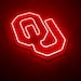 Oklahoma University Sooners OU LED Neon Sign - 15" W X 19" H ...