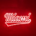 Miami University Script With Swoosh LED Neon Sign - 22.5" W X 11.9" H ...