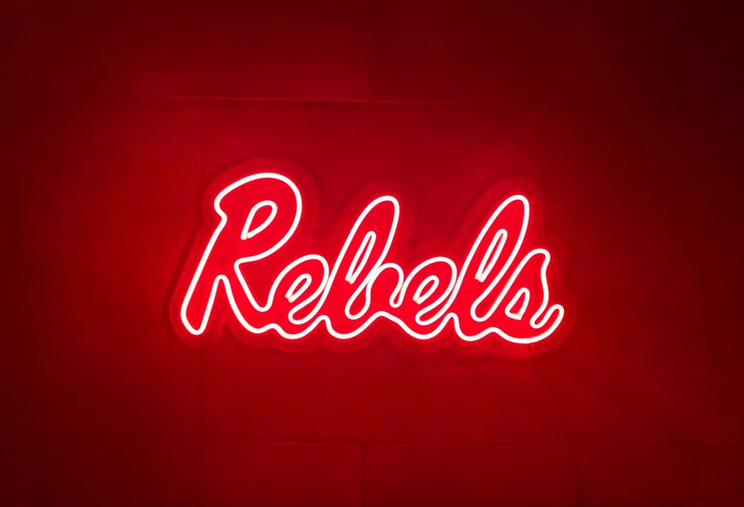 University of Mississippi Rebels LED Neon Sign - 23.75" W X 11.2" H ...